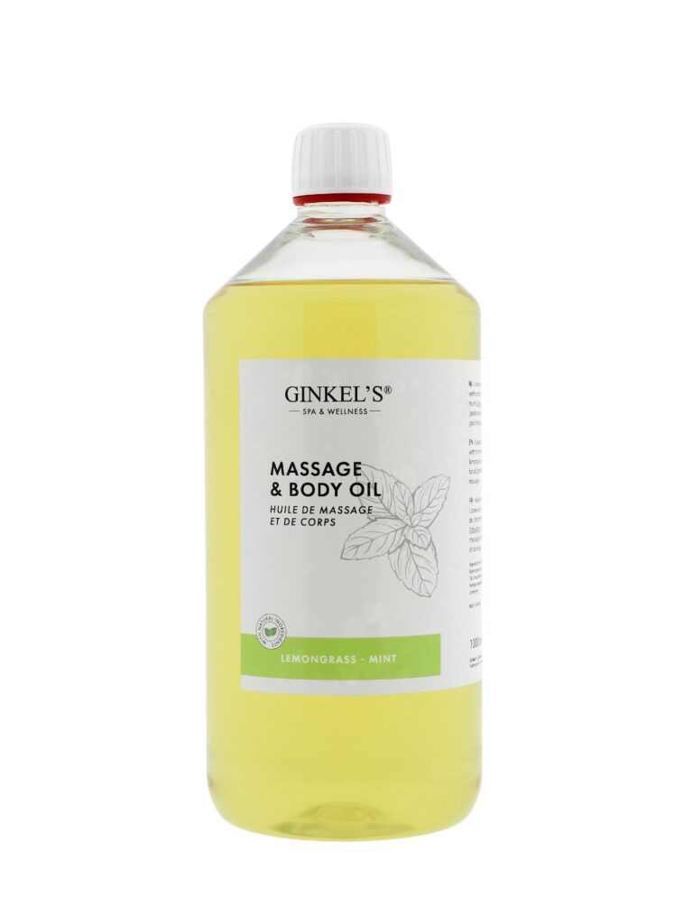 Massage And Body Oil Lemongrass And Mint 1000 Ml Ginkels Cosmetics